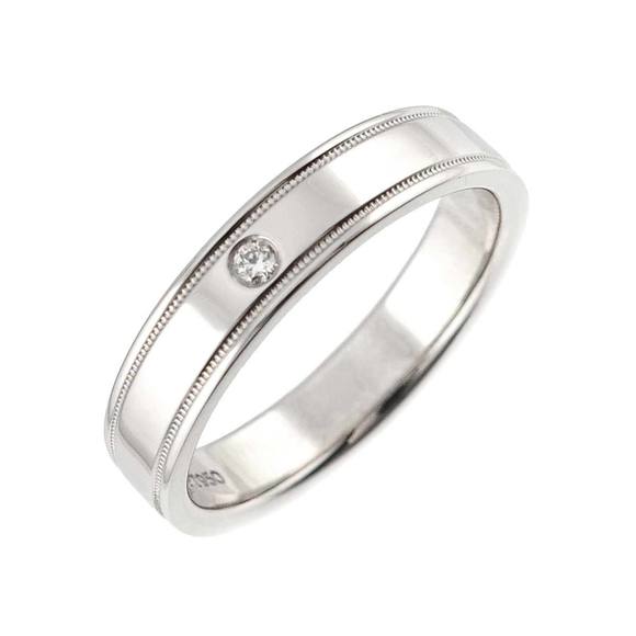 Tiffany & Co. | Jewelry | Tiffany Co Double Milgrain Ring Diamond Width ...